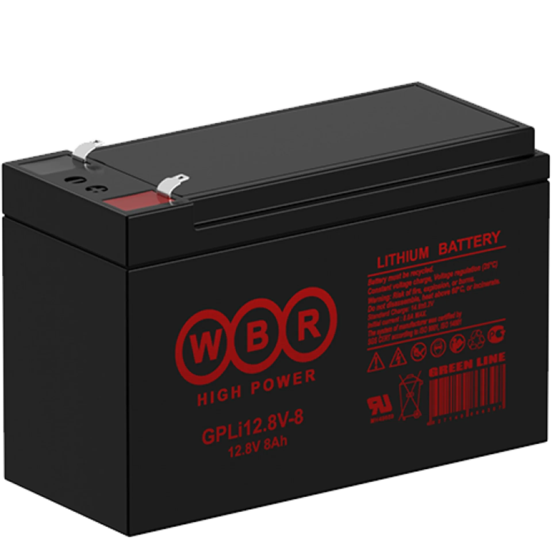 Литий-железо-фосфатный (LiFePO) аккумулятор WBR GPLi 12.8V-8K купить по ...